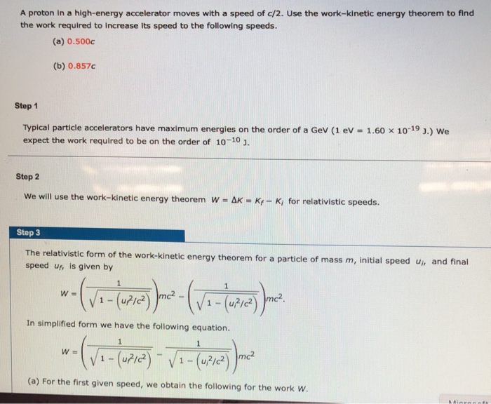 Solved A proton In a high-energy accelerator moves with a | Chegg.com