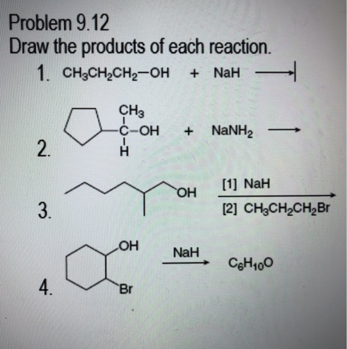 Solved Problem 9.12 Draw the products of each reaction. CH3 | Chegg.com