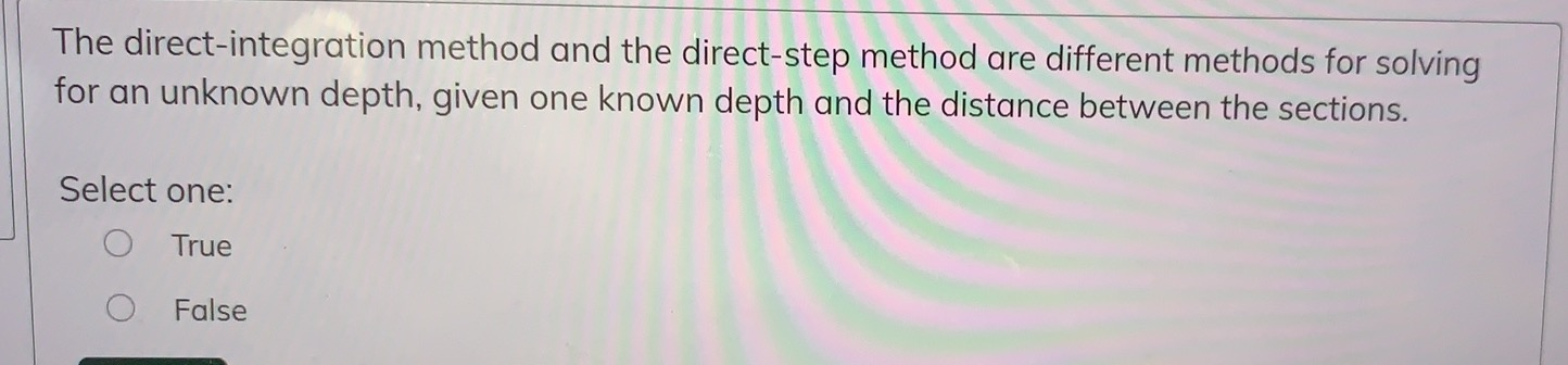 Solved The direct-integration method and the direct-step | Chegg.com