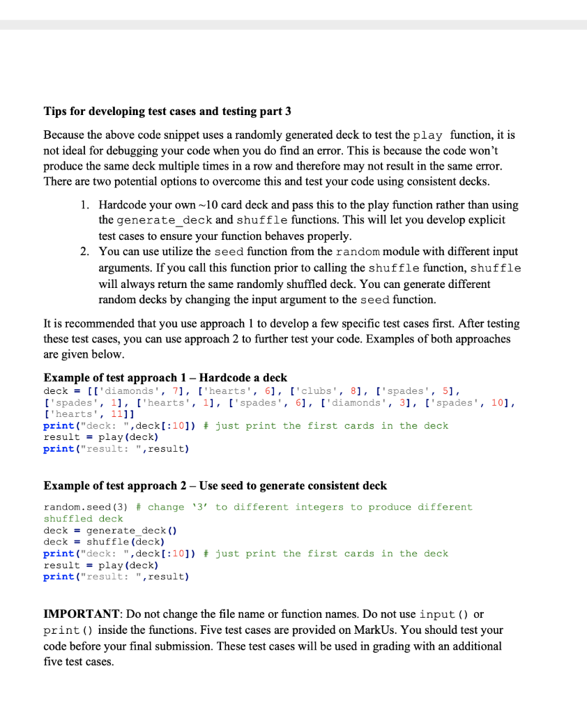 Solved import random ##################################### # | Chegg.com