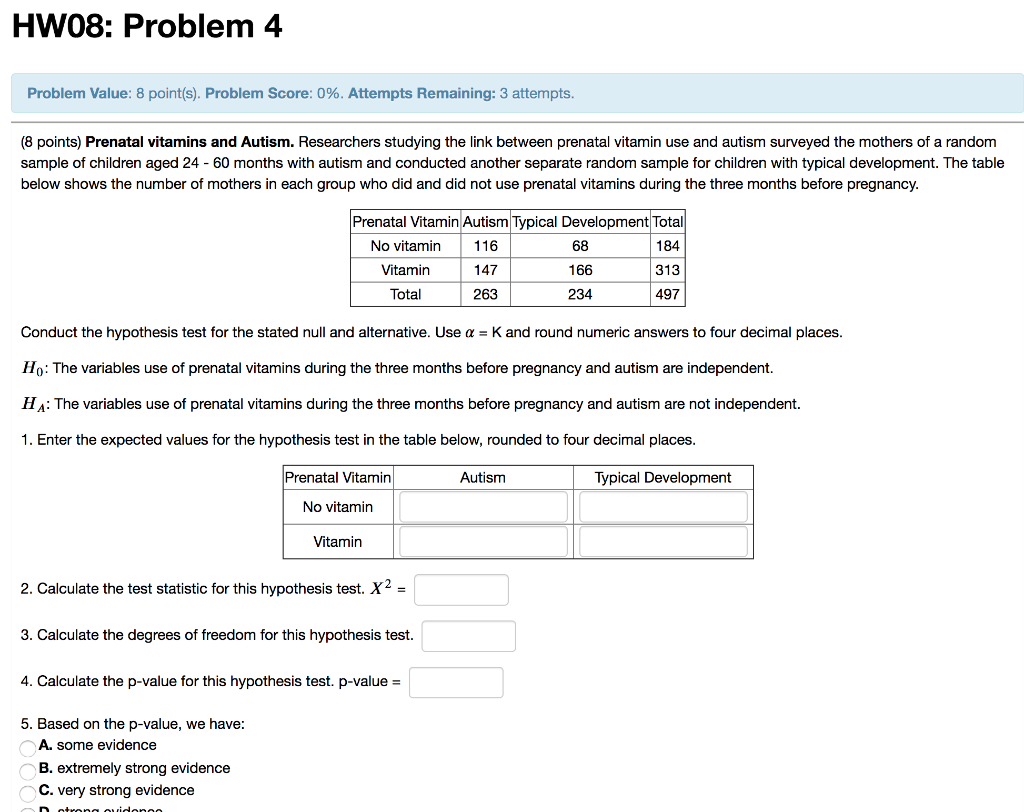 Solved HW08: Problem 4 Problem Value: 8 point(s). Problem | Chegg.com