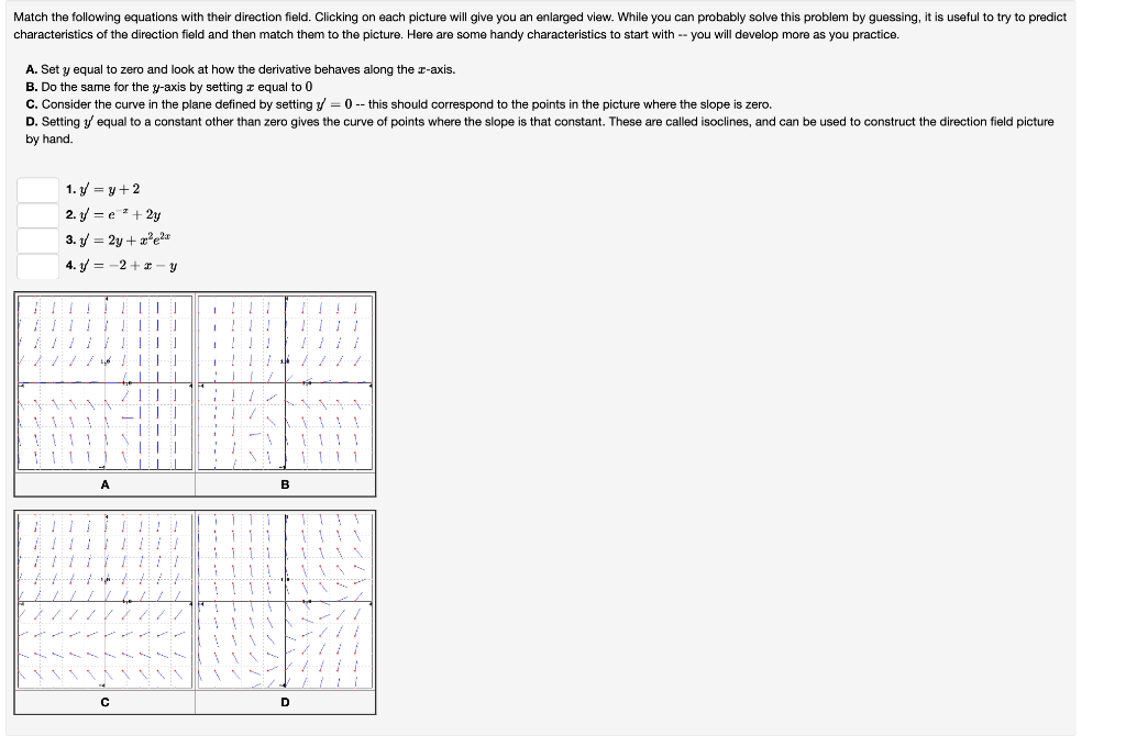 Solved Match the following equations with their direction | Chegg.com