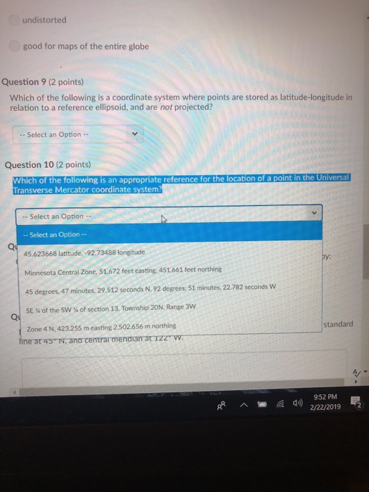 Solved undistorted good for maps of the entire globe | Chegg.com
