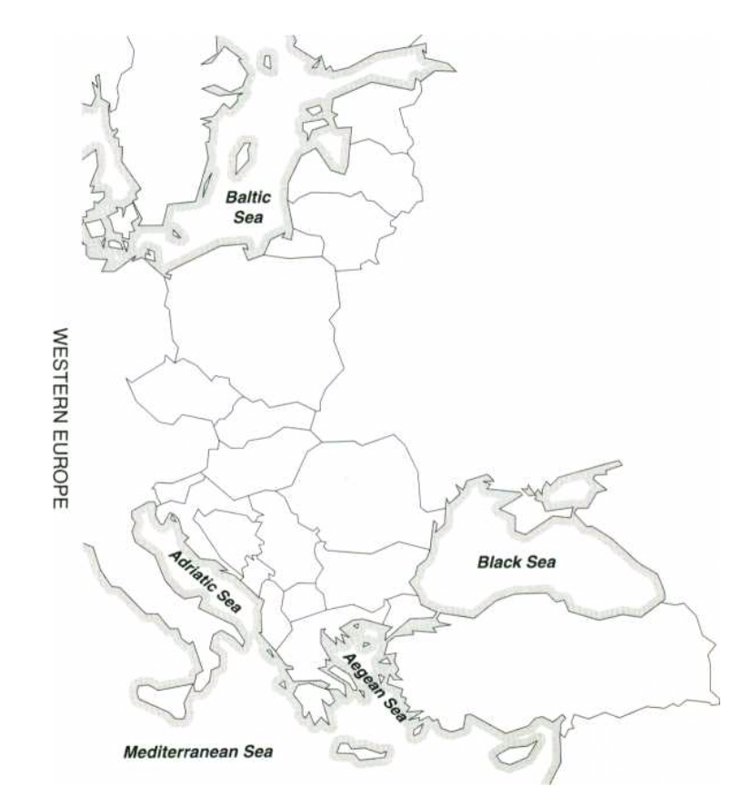 Blank Map Of European Countries And Capitals