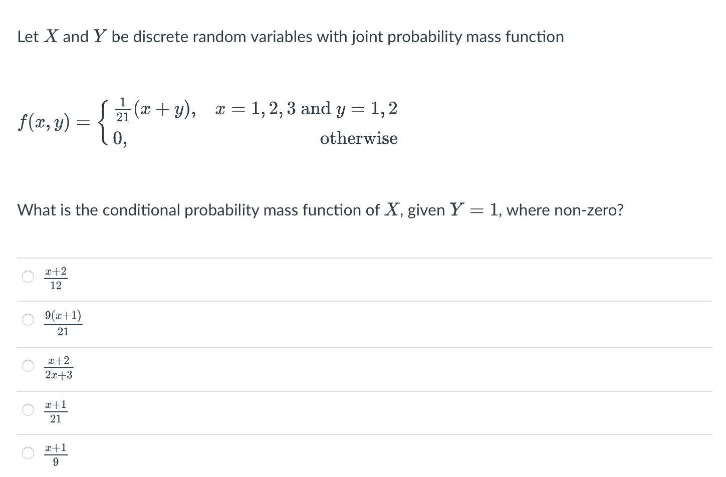 Solved Let X and Y be discrete random variables with joint | Chegg.com