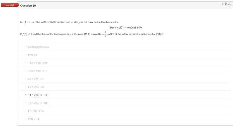 Let f: R --> R be a differentiable function and let | Chegg.com