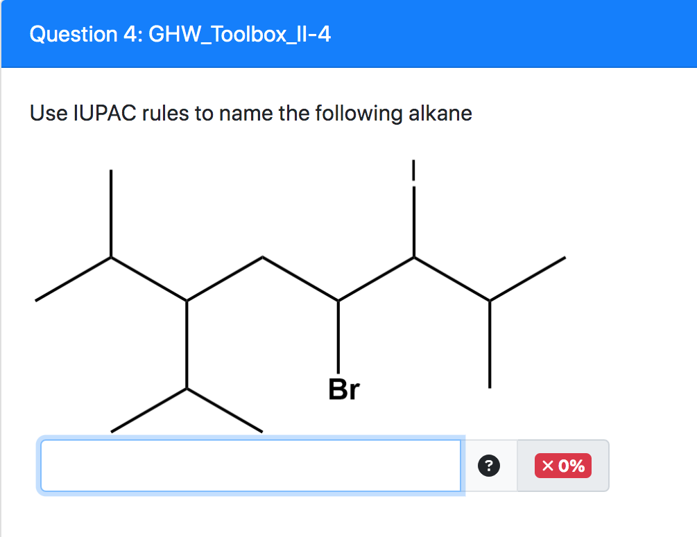 Solved Use IUPAC rules to name the following alkane | Chegg.com