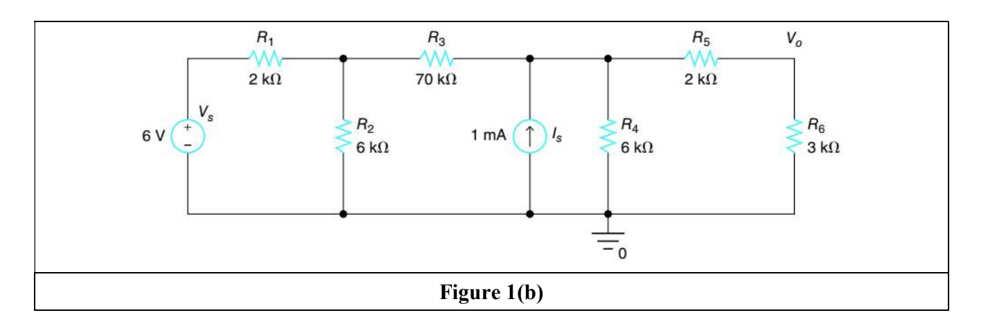 Solved PART A : Superposition Theorem 1. For the circuit in | Chegg.com