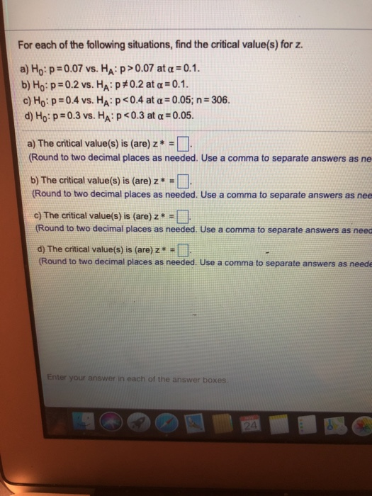 Solved For each of the following situations, find the | Chegg.com