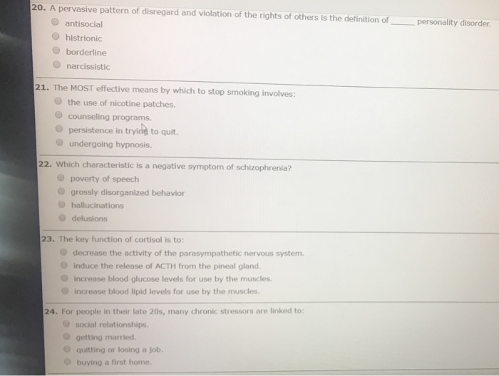 Solved 20. A pervasive pattern of disregard and violation of | Chegg.com