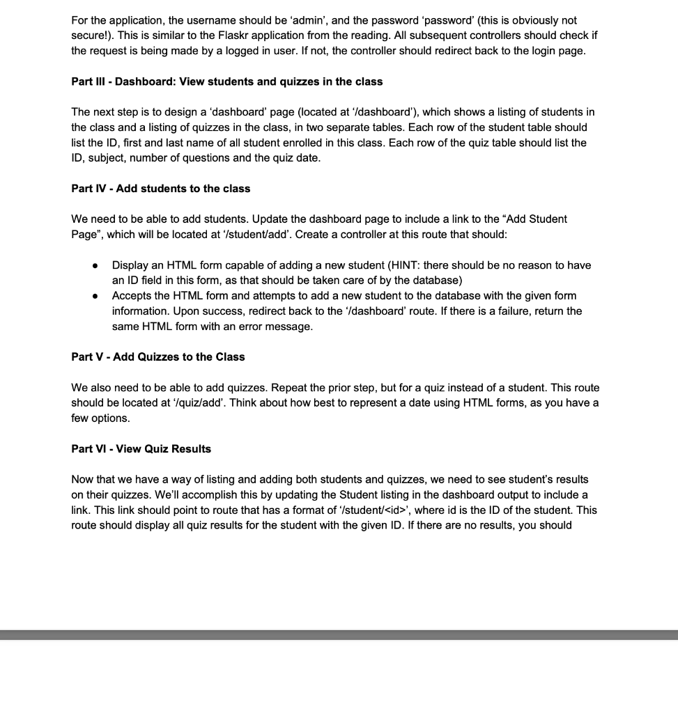 Solved Part I - Database Setup and Initialization Given the | Chegg.com