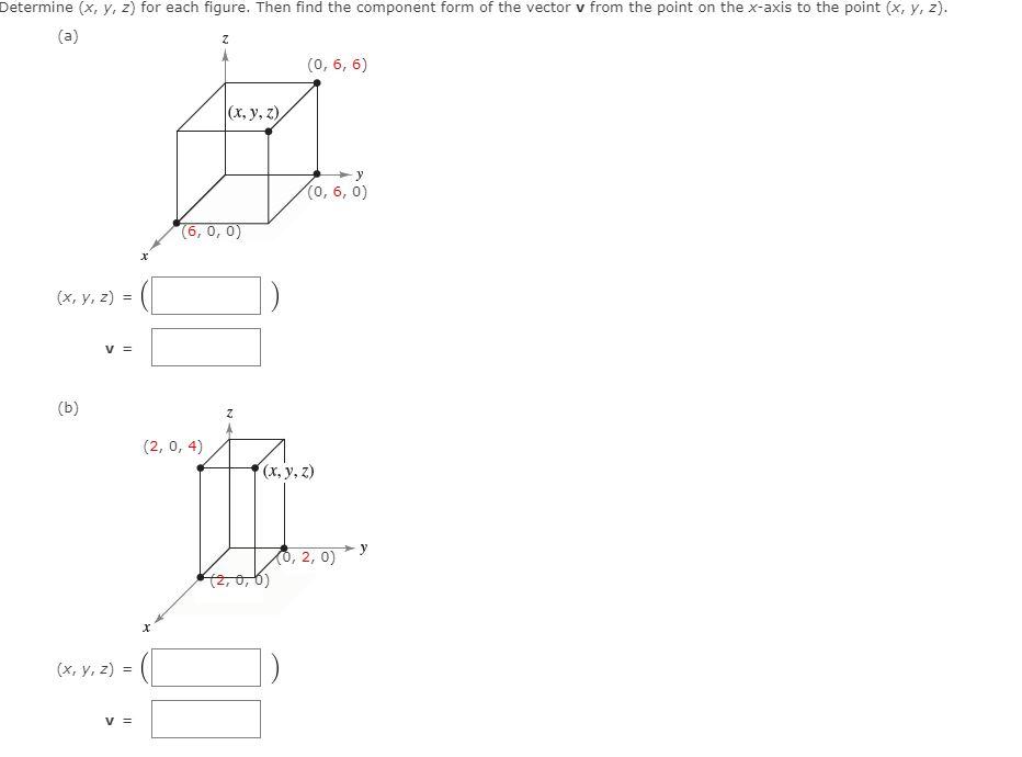 Solved Determine x Y Z For Each Figure Then Find The Chegg