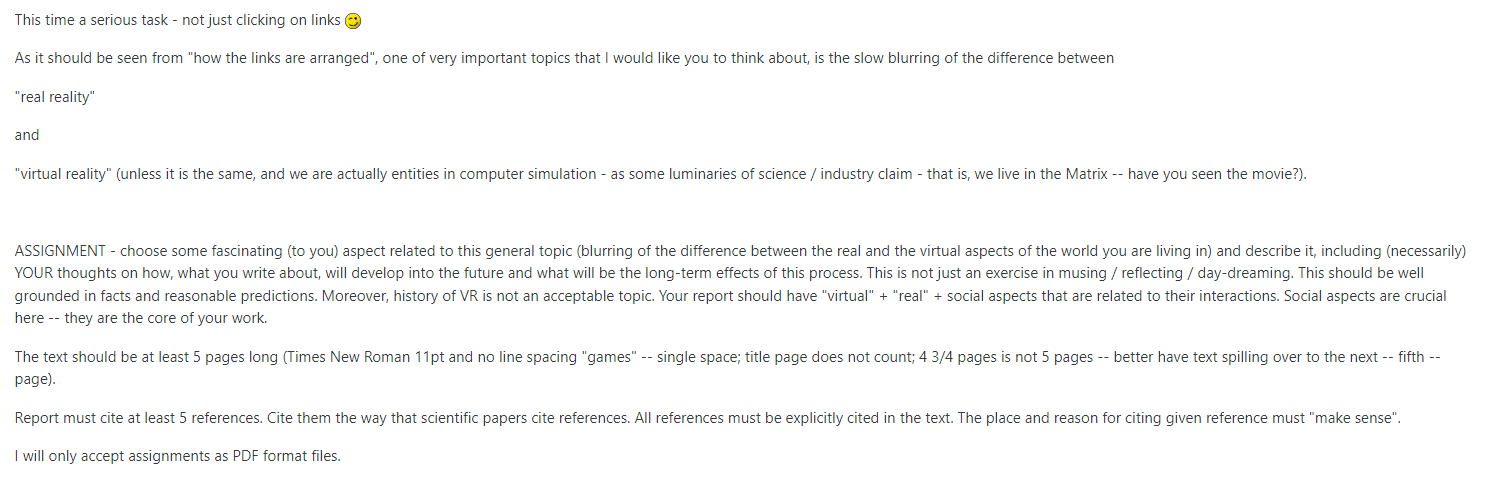 Solved ASSIGNMENT - ﻿choose some fascinating (to you) | Chegg.com