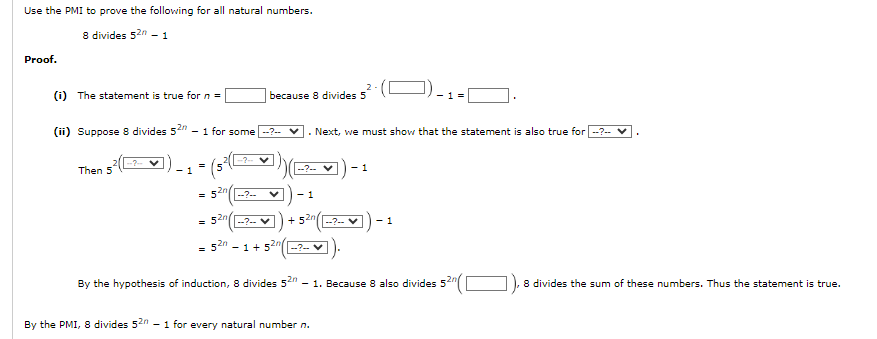 Solved Use the PMI to prove the following for all natural | Chegg.com