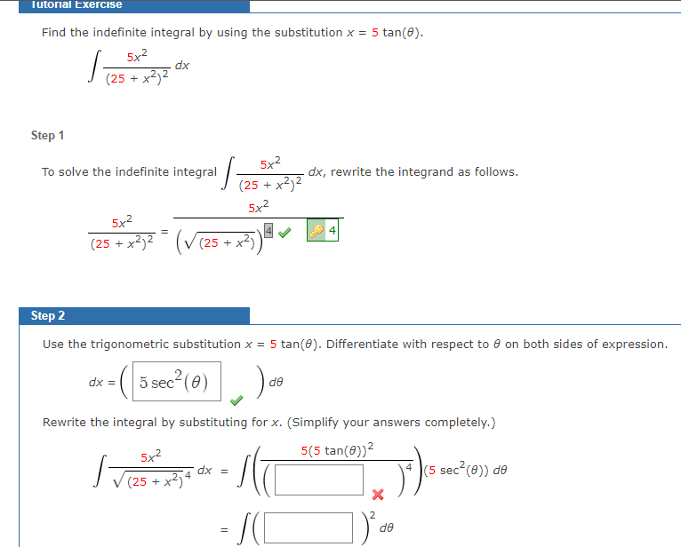 Solved Find the indefinite integral by using the | Chegg.com