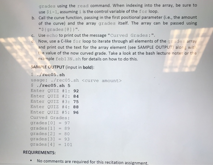 Solved RECITATION DESCRIPTION: The purpose of this | Chegg.com