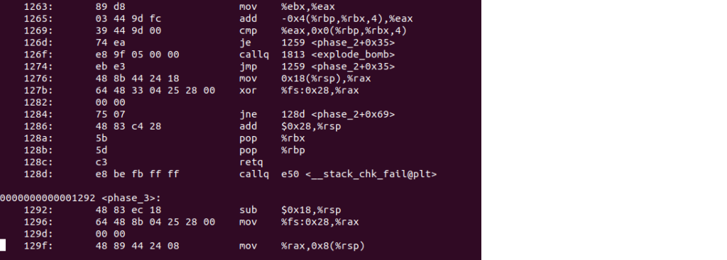 Solved Binary bomb lab phase 2,First number should be 0 | Chegg.com