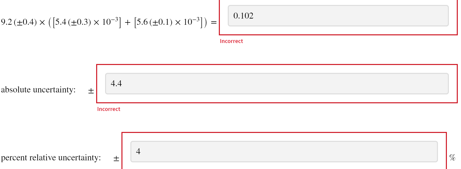 Perform the calculations and determine the absolute | Chegg.com