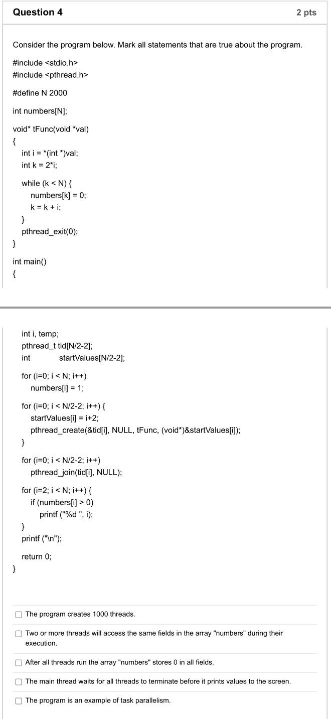 Solved Subject: Operating Systems Topics:1)Threads | Chegg.com