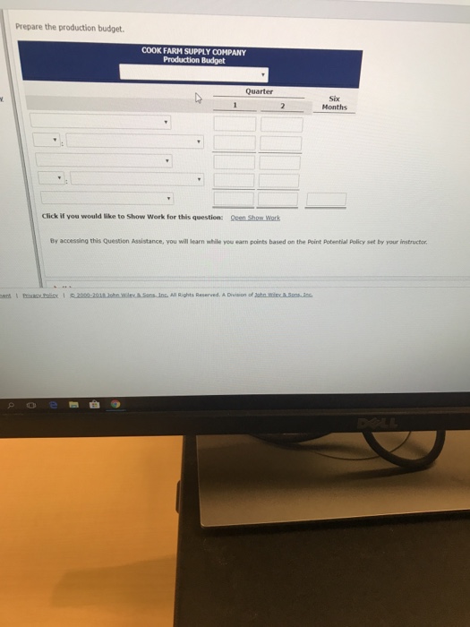 Solved Problen, 9. 1A (part level Submission) Cook Farm | Chegg.com