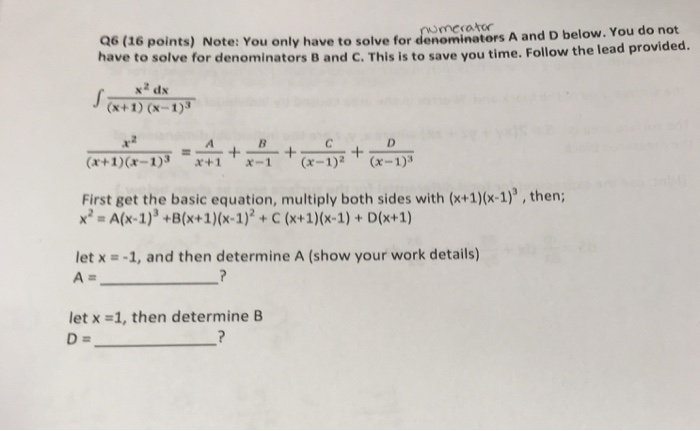 Solved Q6 (16 points) Note: You only have to solve for | Chegg.com