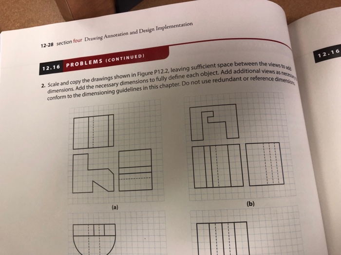 Solved 12-28 section four Drawing Annotation and Design | Chegg.com