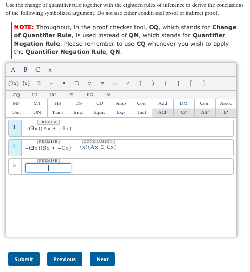 Solved Use the change of quantifier rule together with the | Chegg.com