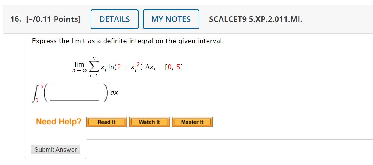 Solved Show me the steps to solve [-/0.11 | Chegg.com