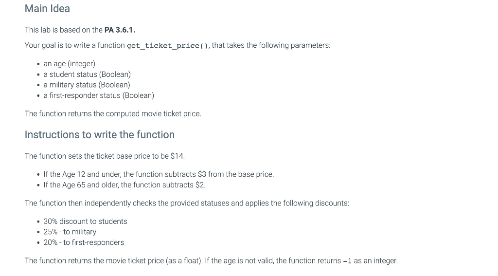 Solved This lab is based on the PA 3.6.1. Your goal is to | Chegg.com