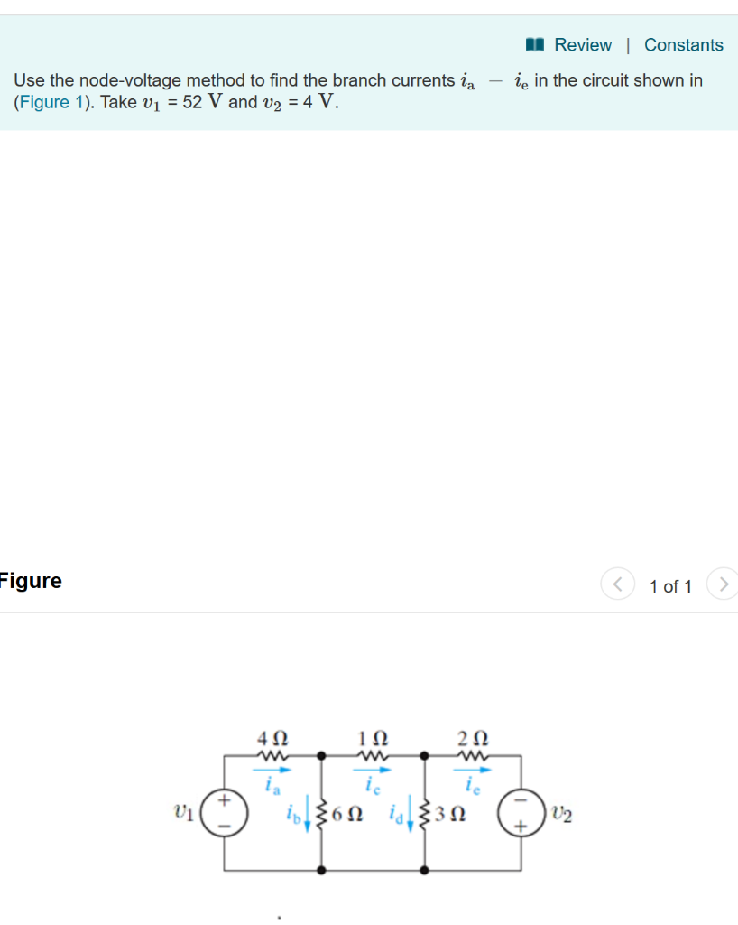 Solved Find ia, ib, ic, id, ie and the total power | Chegg.com