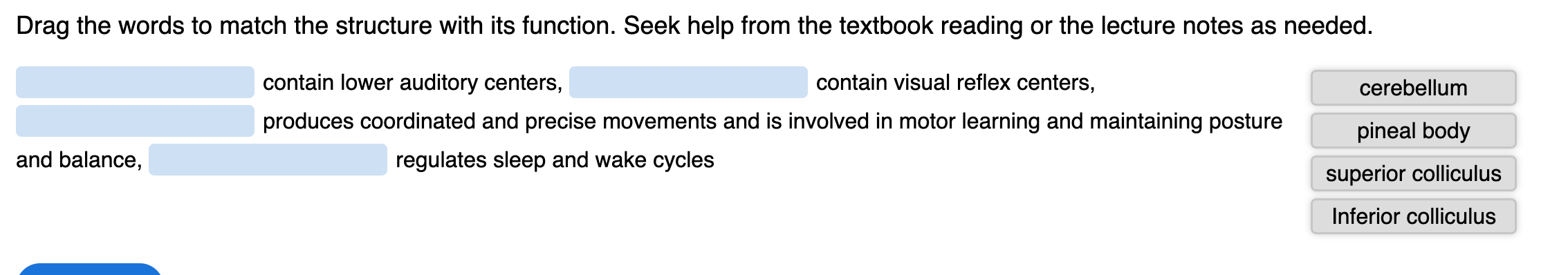 Drag the words to match the structure with its | Chegg.com