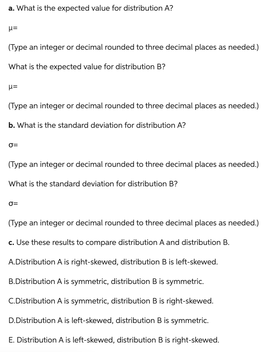 Solved Given the probability distributions shown to the | Chegg.com