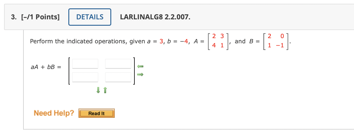 Solved Perform the indicated operations, given | Chegg.com
