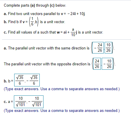 Solved Complete Parts (a) Through (c) Below. A. Find Two