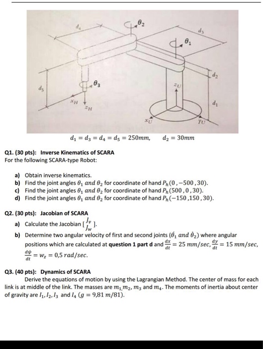 Solved Inverse Kinematics of SCARA For the following | Chegg.com Solved Inverse Kinematics of SCARA For the following | Chegg.com