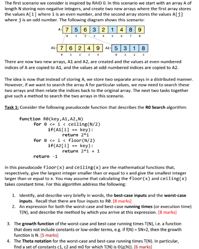 Solved The first scenario we consider is inspired by RAID 0 | Chegg.com