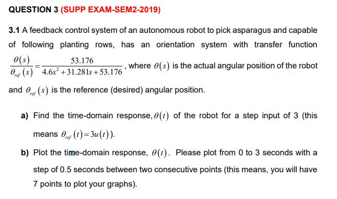 Solved QUESTION 3 (SUPP EXAM-SEM2-2019)3.1 A feedback | Chegg.com Solved QUESTION 3 (SUPP EXAM-SEM2-2019)3.1 A feedback | Chegg.com