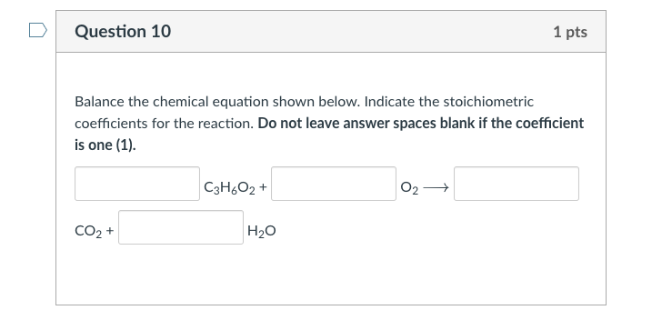 [Solved]: Balance the chemical equation shown below. Indic