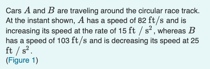 Solved Determine the relative velocity of car AA with | Chegg.com