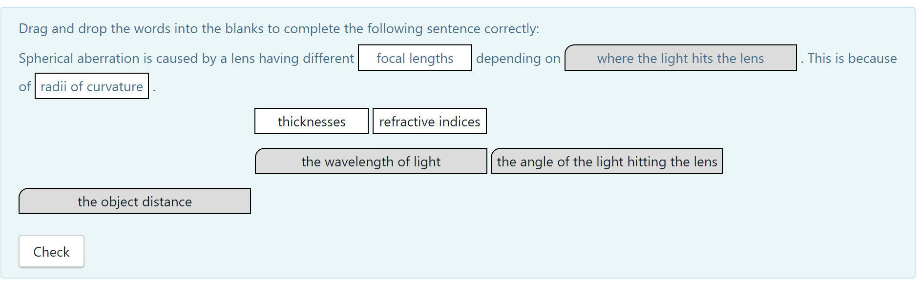 Drag and drop the words into the blanks to complete | Chegg.com