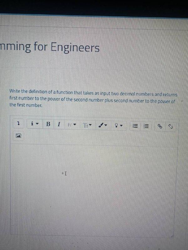 Solved mming for Engineers Write the definition of a | Chegg.com