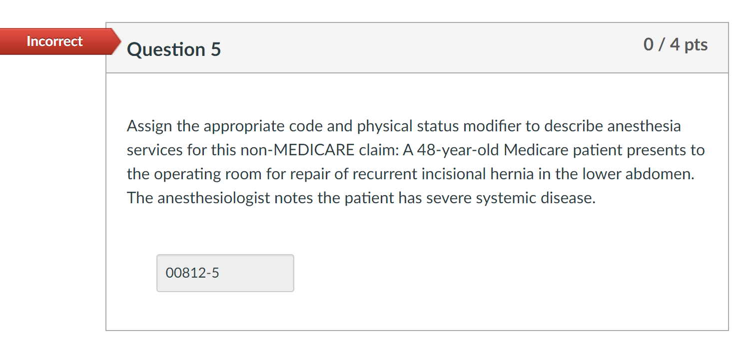 Solved Assign the appropriate code and physical status | Chegg.com