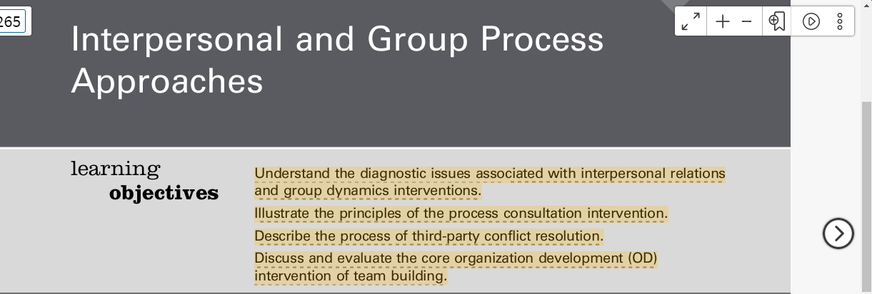 265 + Interpersonal and Group Process Approaches | Chegg.com