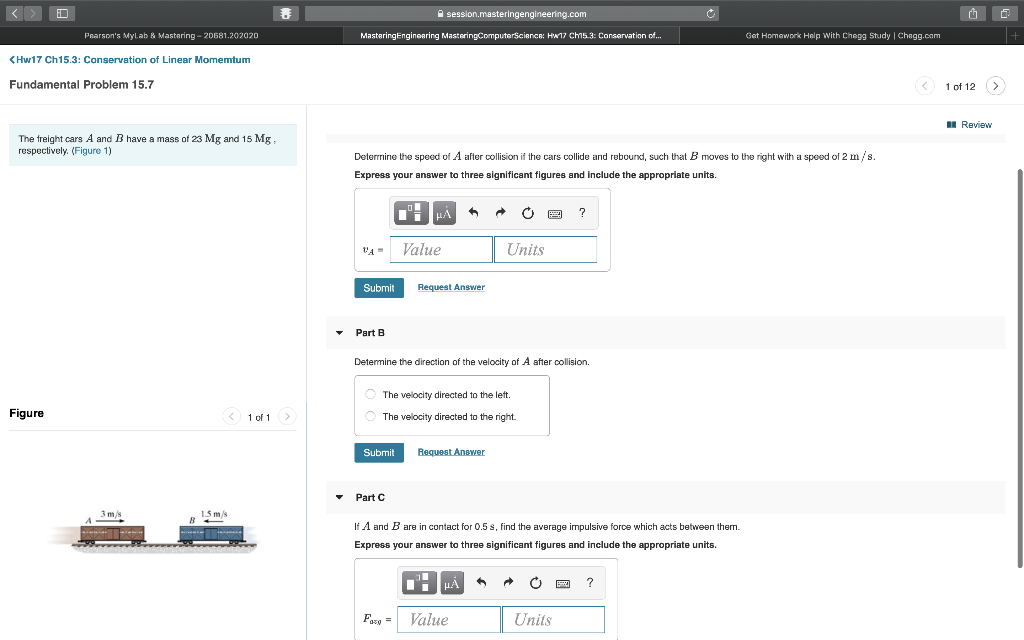 Solved RE ch session.masteringengineering.com Mastering | Chegg.com