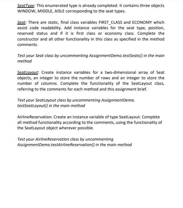 Solved Airline Reservation System Individual Assignment Part | Chegg.com