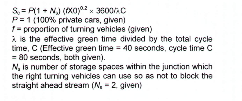 Solved An approach road is composed of two lanes, both 4.0 | Chegg.com
