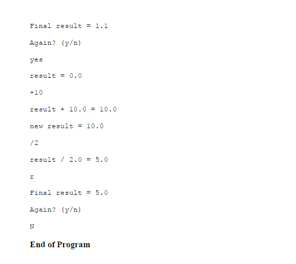 Solved Exercise 1 Write a program that can serve as a simple | Chegg.com