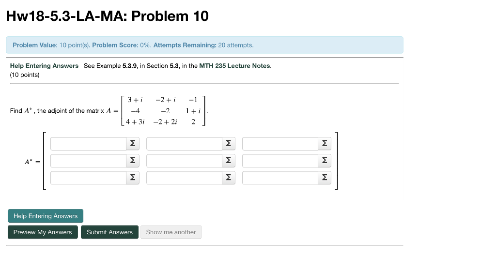 Solved Hw18-5.3-LA-MA: Problem 10 Problem Value: 10 | Chegg.com