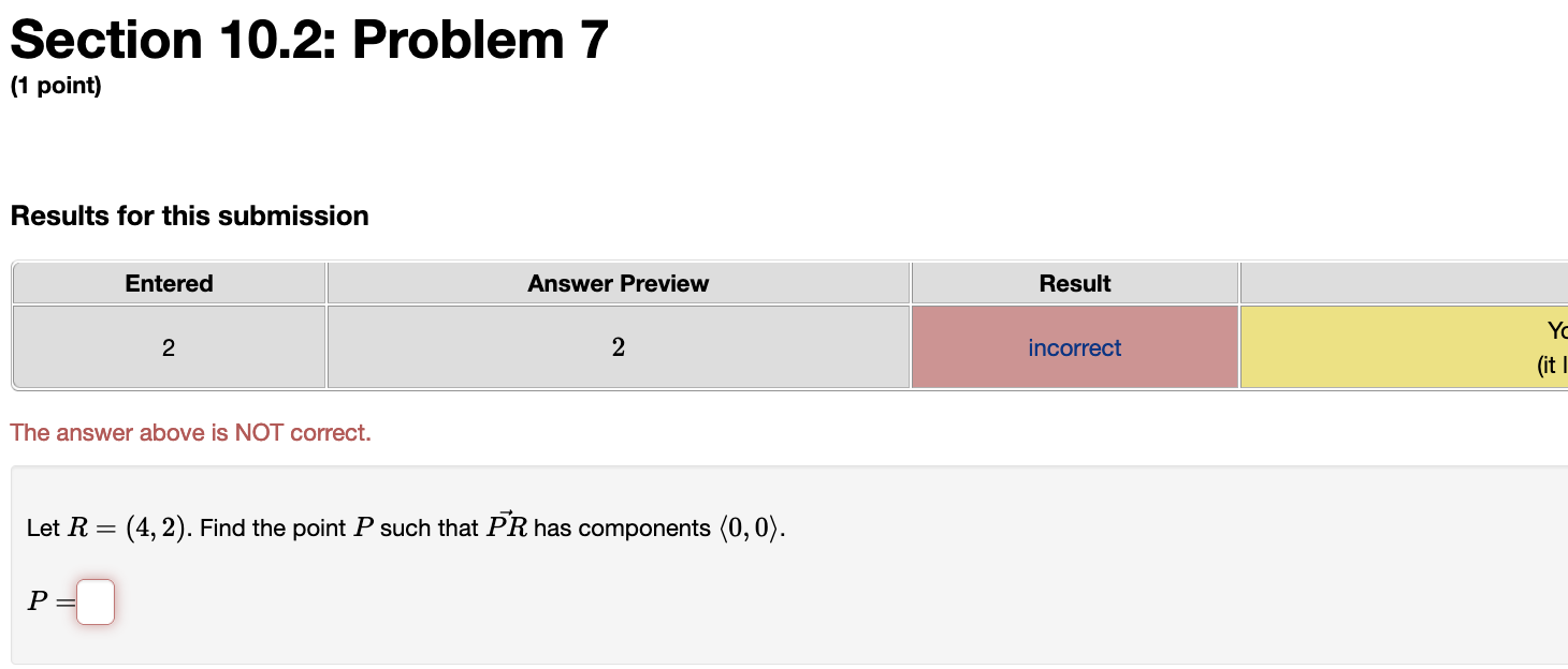 Solved Section 10.2: Problem 4 (1 point) Find the components | Chegg.com