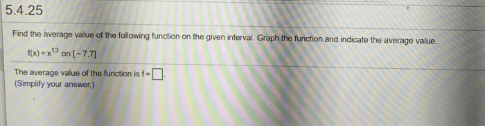 Solved 5.4.25 Find the average value of the following | Chegg.com